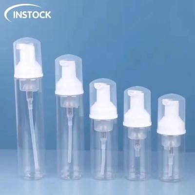 China Instock Lash Foam Cleanser Bottles 80ml 100ml Teeth Washing Bottle Mousse Packaging Cosmetic Dispenser Foam Pump Bottle for sale