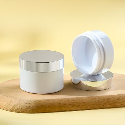 China Luxe-Touch Frosted Cream Bottles: Premium Glass W/ Gold Pump Brand Customizable for sale
