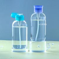 China Flip-top Press-type  500ml PET Plastic Makeup Remover Bottle Large Capacity for sale