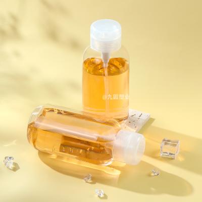 China Flip-top Press-type Makeup Remover Bottle 500ml Large Capacity Made Of PET Plastic Anti-drop Material for sale
