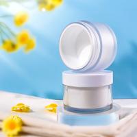 China Recyclable Plastic Cosmetic Cream Jar with Screw Lid for sale