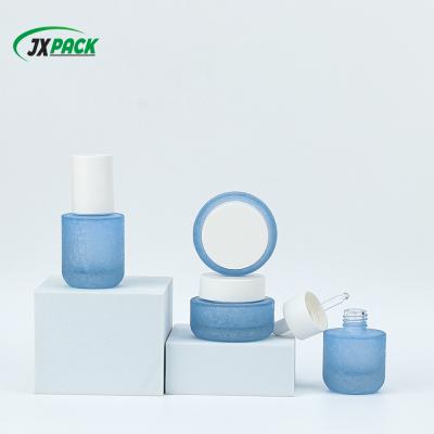China Customizable Frosted Glass Cosmetic Bottle - Leak-Proof & Durable for sale