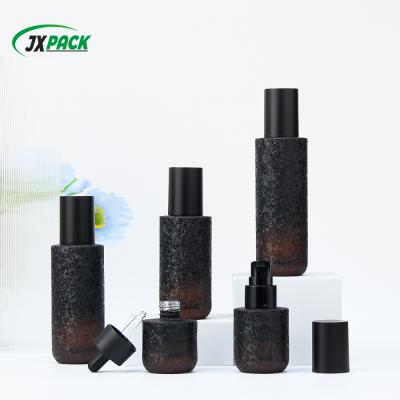 China Customizable Frosted Glass Cosmetic Bottle - Leak-Proof & Durable for sale