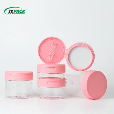 China Custom PET Cosmetic Cream Jar with Screw Cap for sale