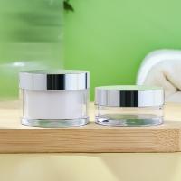China 50ml Plastic Cosmetic Cream Jar with Screw Cap for sale
