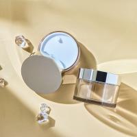 China 50ml Clear Plastic Cosmetic Cream Jar with Flip Lid for sale