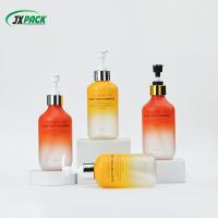 China Gradient Frosted PET Plastic Lotion Bottle with Customizable 250ml or 300ml Capacity for Personal Skin Care for sale
