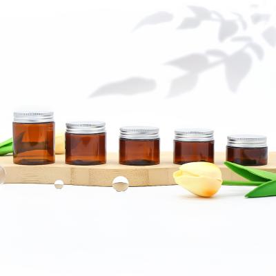 China ISO 9001 Certified Amber Color Light-Blocking Protection Cosmetic Cream Jar and Plastic Cream Jar for sale