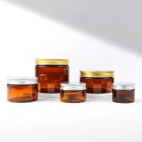 China Custom Amber Cosmetic Cream Jar with Light-Blocking Protection for Skincare Brands for sale