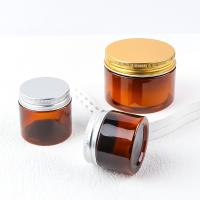China Custom Amber Cosmetic Cream Jar with Light-Blocking Protection for Skincare Brands for sale