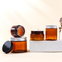 China Custom Amber Cosmetic Cream Jar with Light-Blocking Protection for Skincare Brands for sale