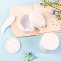 China White Plastic Wide-Mouthed Cream Jar with Good Sealing for High-end Skincare for sale