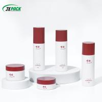 China Eco-friendly Pet plastic cream jars, toner water bottles, essence bottles, lotion bottles and makeup sets for sale