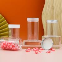 China Transparent PET Cosmetic Cream Jar with Wide Mouth and Screw Cap for Multiple Sizes and Food Grade Applications for sale