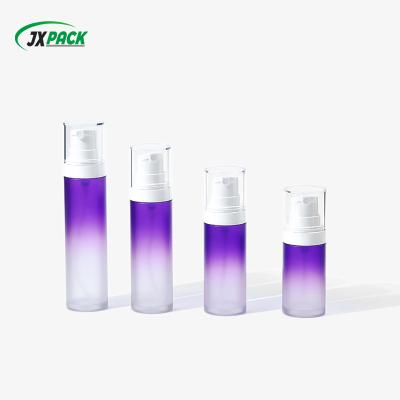China Food-grade PET Cosmetic Bottle with Gradient Matte Design and Press Pump for Precise Skincare Dispensing for sale
