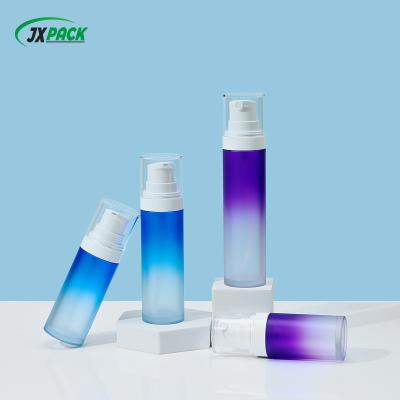 China 40ml Gradient Matte PET Cosmetic Bottle with Press Pump for Precise Dosage Control for sale