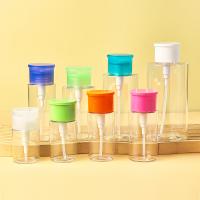 China PET transparent plastic makeup remover bottle, eye makeup and nail polish remover pump bottle for sale
