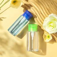 China Transparent food-grade PET makeup remover in flip-top bottle, environmentally friendly and reusable for sale