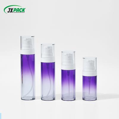 China Gradient Color PET Cosmetic Bottle with Press Pump Head and Food-Grade PET Material for Precise Dispensing for sale