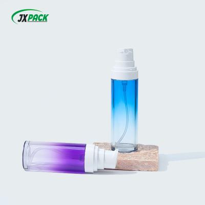 China Gradient Food-grade PET Cosmetic Bottle with Press Pump Head for Liquid Beauty Products for sale