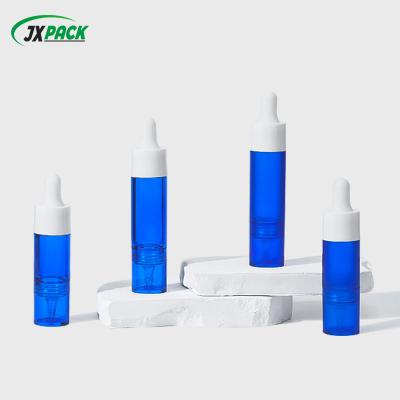 China Double-headed 15ml and 20ml PET plastic skin care serum dropper bottles for cosmetic packaging for sale