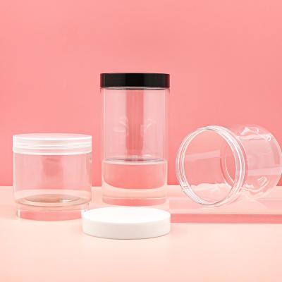 China BPA-Free Airtight Customizable Cosmetic Cream Jar - Transparent Plastic PET Jar for Skincare for sale