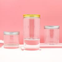 China BPA-Free Airtight Customizable Cosmetic Cream Jar - Transparent Plastic PET Jar for Skincare for sale