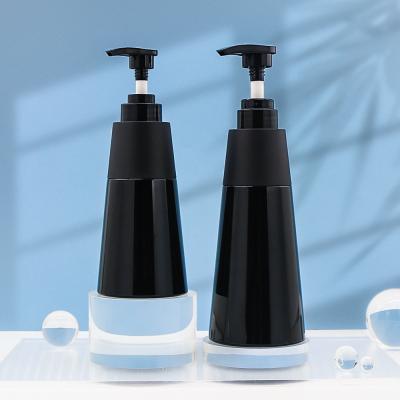 China Wholesale Custom Food-Grade PET Conical Pump Bottle with Leak-Proof Head for Lotion and Shampoo Packaging for sale