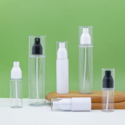 China Food-Grade PET Plastic Spray Bottle with Fine Mist Spray Pump and Multi-Capacity Gradient for Cosmetic Packaging for sale