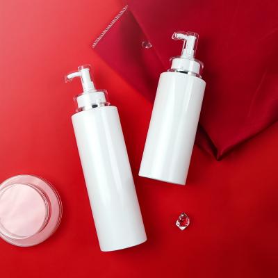 China Customizable Capacity Acrylic Cosmetic Container with Press-Type Pump Head and Dual Texture Appearance for sale