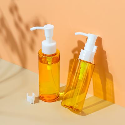 China Matte Transparent Plastic Cosmetic Bottle with Leak-proof Pump Head and Food-grade Material for Lotion and Makeup Remover Oil for sale