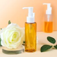 China Customizable Food-Grade PET Plastic Cosmetic Bottle with Lockable Pump Head and Transparent Body for Lotion and Makeup Remover Oil for sale