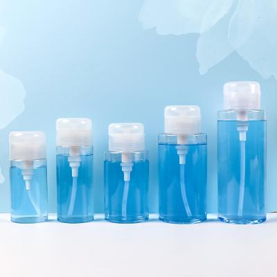 China Leak-proof Travel-friendly Refillable Makeup Remover Bottle with Press Pump for Precise Dispensing for sale