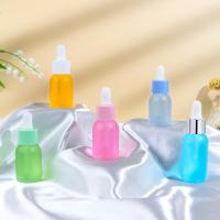 China Macaron Matte Finish Plastic Cosmetic Dropper Bottle with Oxygen Barrier ≥98% and Precision Sealed Dropper for Makeup Remover for sale