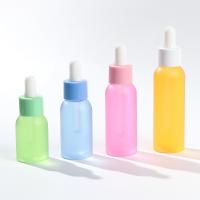 China Frosted Matte Finish Plastic Cosmetic Bottle with Leak-proof Sealing and Customizable Capacity for Serum and Essential Oils for sale