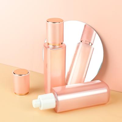 China Thick-walled Diamond-shaped Plastic Cosmetic Bottle with Press Pump for Lotion and Foundation for sale