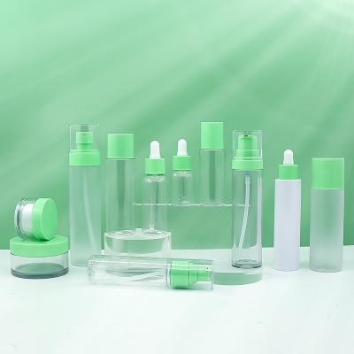 China 30g, 50g, 40ml, 100ml, 120ml Transparent Plastic Cosmetic Bottle with High Impact Resistance for Skincare Packaging for sale