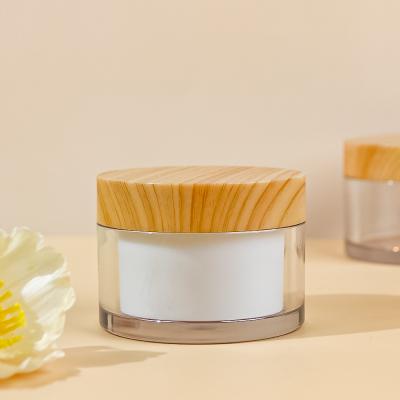 China Eco-friendly Food-Grade PET Plastic Cosmetic Cream Jar with Customizable Colors and Screw Cap Sealing for sale