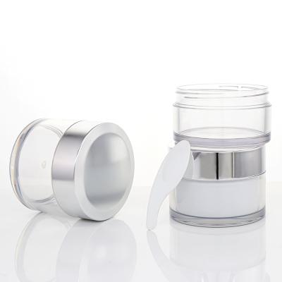 China Transparent Food-Grade PET Cosmetic Cream Jar with Customizable Colors and Screw Cap for sale