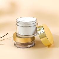China 15g 30g 50g Empty Round Cosmetic Cream Jar with Spoon - Food-Grade PET Material Transparent Design Customizable Colors for sale