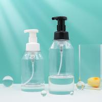 China Oval-Shaped Transparent Foam Pump Bottle with Press-Type Foam Pump Head Made of Food-Grade PET Material for sale