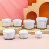 China Eco-friendly PET Cosmetic Cream Jar with Split Inner Liner and Food-Grade Material in Customizable Colors for sale