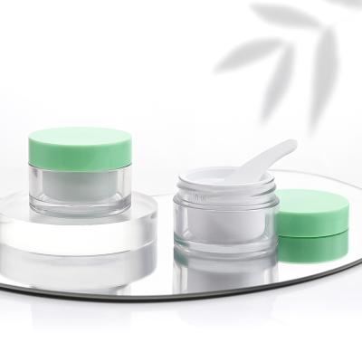 China Custom Food-Grade PET Cosmetic Cream Jar with Built-in Inner Liner and Custom-Made Color for Skin Care for sale