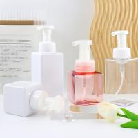 China Square Design Foam Pump Bottle with Fine Foam Dispensing and Recyclable PET Material for Skincare and Cleaning Products for sale