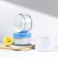 China 100ml Dual-Structure Cosmetic Jar with Integrated Hygiene Spoon for Premium Skincare for sale