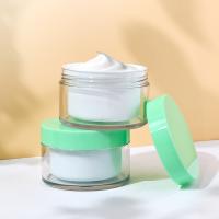 China Eco-Friendly Dual-Layer Cosmetic Cream Jar - Recyclable Non Spill Skincare Packaging Jar for Face Cream & Mask for sale