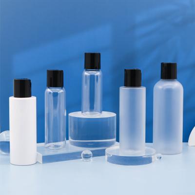 China Plastic Flip-Top Cap Cosmetic Bottle with Press-To-Open Leak-Proof Sealing and Multi-Style Color Options for Skincare Travel for sale