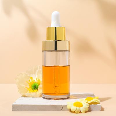 China Thick-Wall Transparent Shatterproof Plastic Dropper Bottle for Skincare Serums and Essential Oils for sale