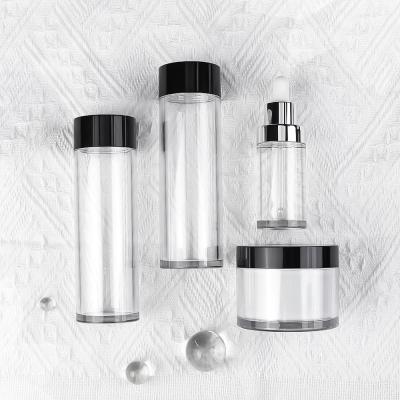 China Thick-Wall Eco-Friendly Reusable Plastic Cosmetic Bottle Sets - Customizable Skincare Packaging Kits for sale