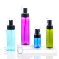 China Recyclable Lightweight PET Cosmetic Bottle with Fine Mist Spray Pump for Skincare Packaging for sale